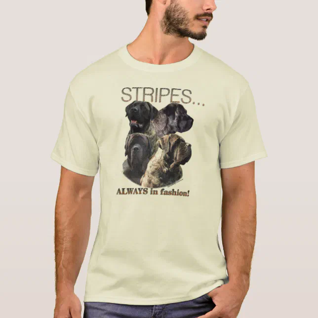 Brindle Mastiff Stripes shirt | Zazzle