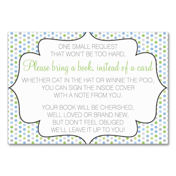 Bring a book instead of a card | Zazzle.com
