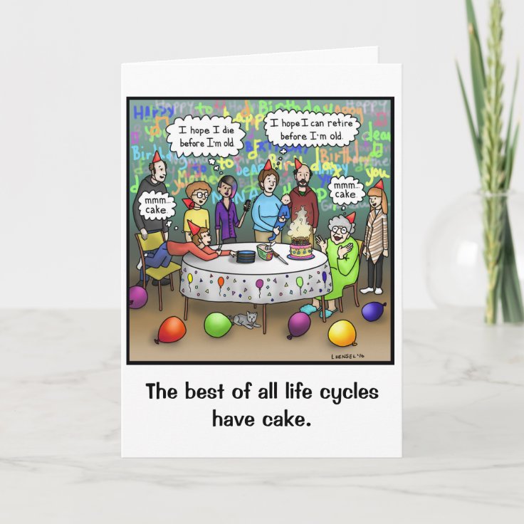 Bring On The Cake Birthday Card | Zazzle