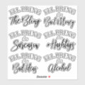 Bring the Bling | Modern Bachelorette Bridal Party Sticker | Zazzle