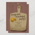 Bring Your Own Board Dinner Party Invitation | Zazzle