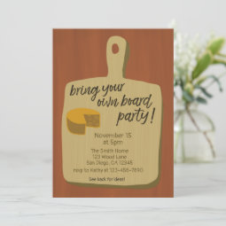 Bring Your Own Board Party Invitation | Zazzle