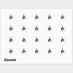 BRING YOUR OWN BOOZE STAR STICKER | Zazzle