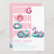 Bring Your Own Pool Party Pink Turquoise Invitation | Zazzle