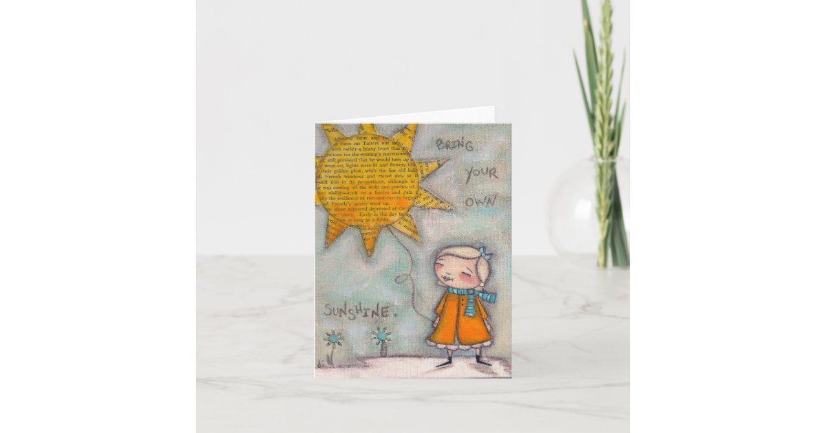 Bring Your Own Sunshine - Note Cards | Zazzle