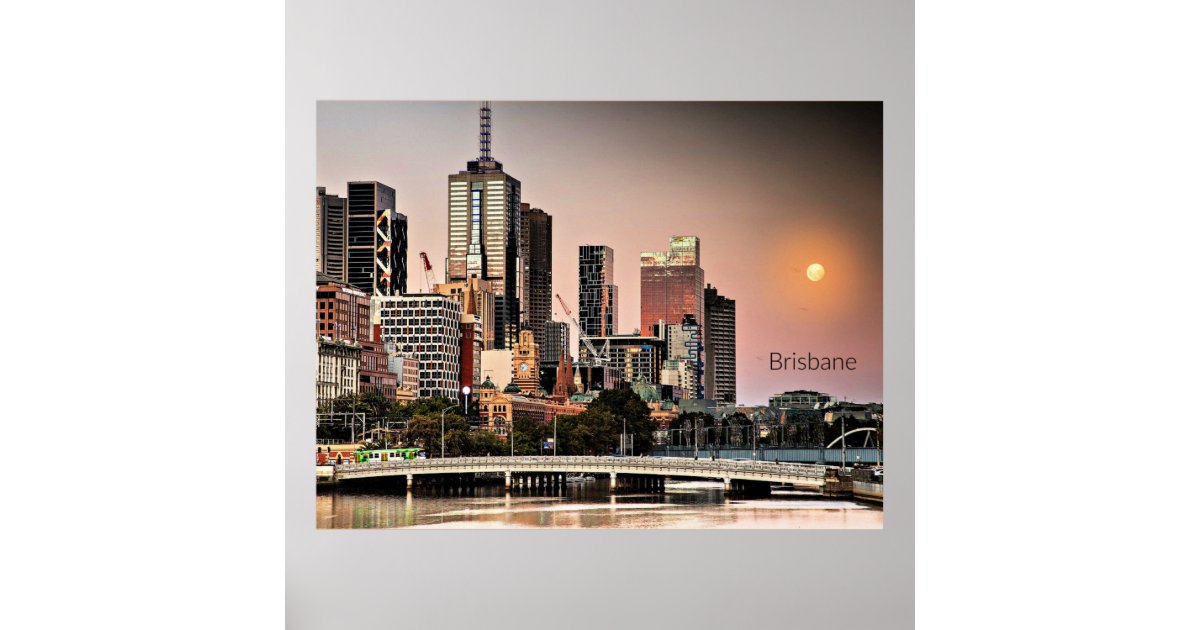 Brisbane, Australia Poster | Zazzle