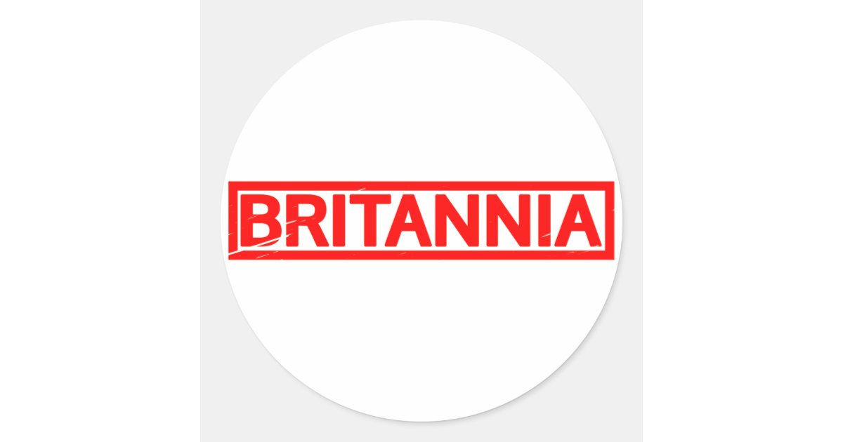 Britannia Stamp Classic Round Sticker | Zazzle