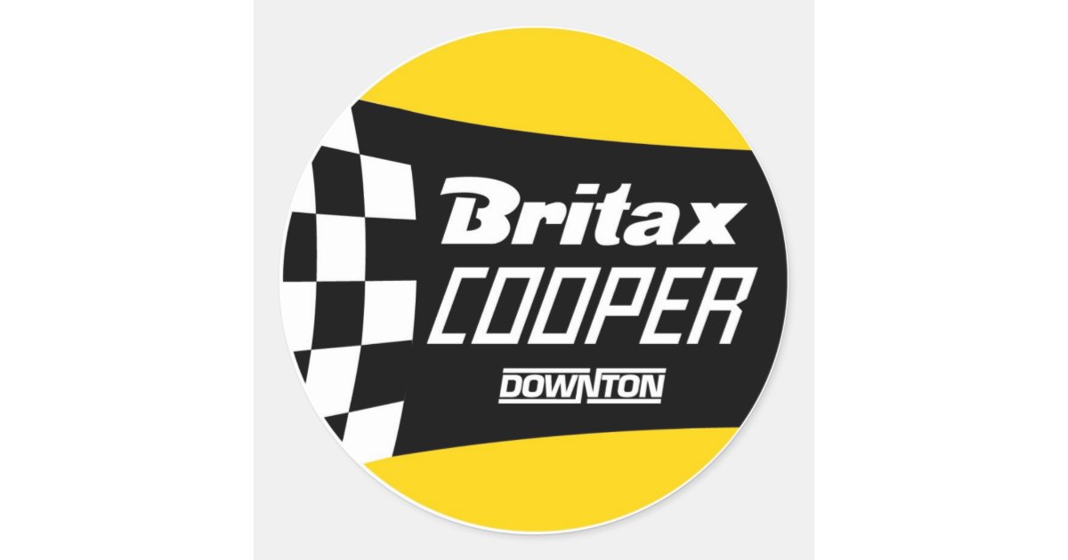 Britax Cooper Downton Classic Round Sticker | Zazzle