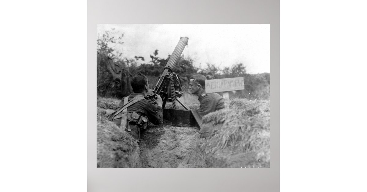 British AA Gun Poster | Zazzle