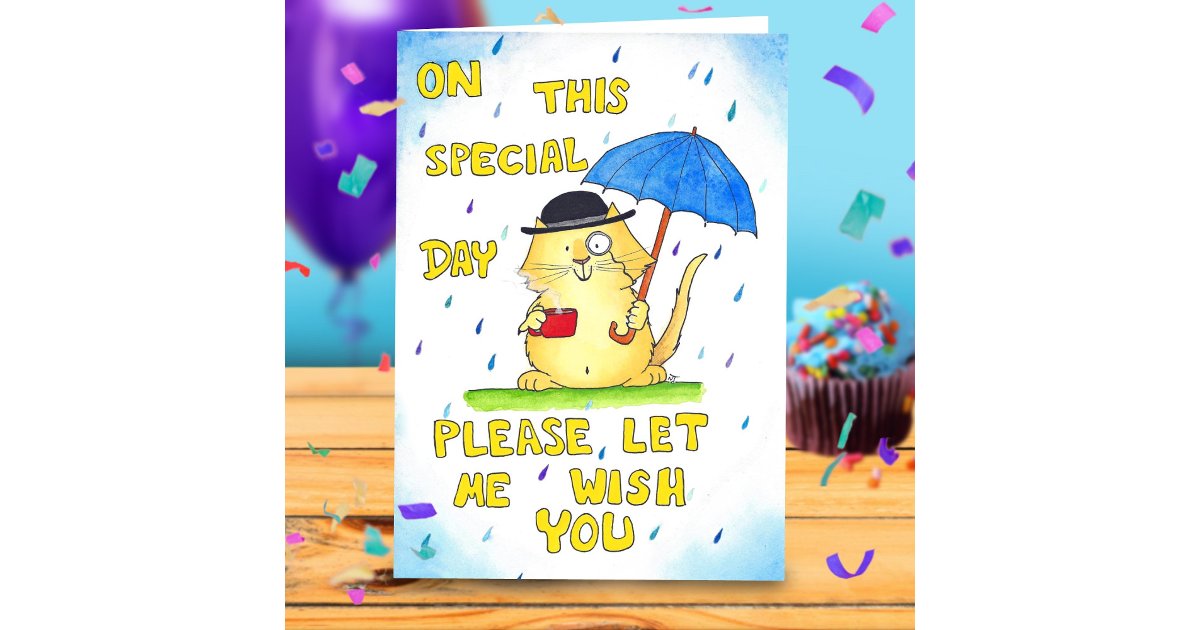 BRITISH BIRTHDAY Greeting card | Zazzle