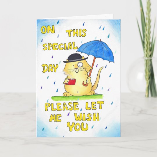 BRITISH BIRTHDAY Greeting card | Zazzle.com