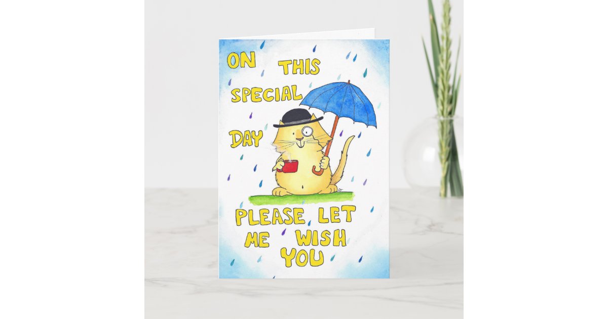 BRITISH BIRTHDAY Greeting card | Zazzle.com