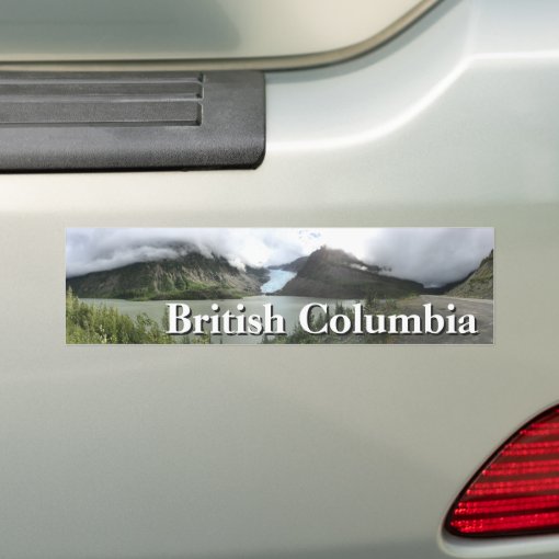 British Columbia Glaciers Bumper Sticker | Zazzle
