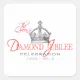 British Diamond Jubilee - Royal Souvenir Square Sticker | Zazzle