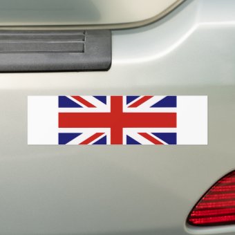British flag bumper sticker | Zazzle