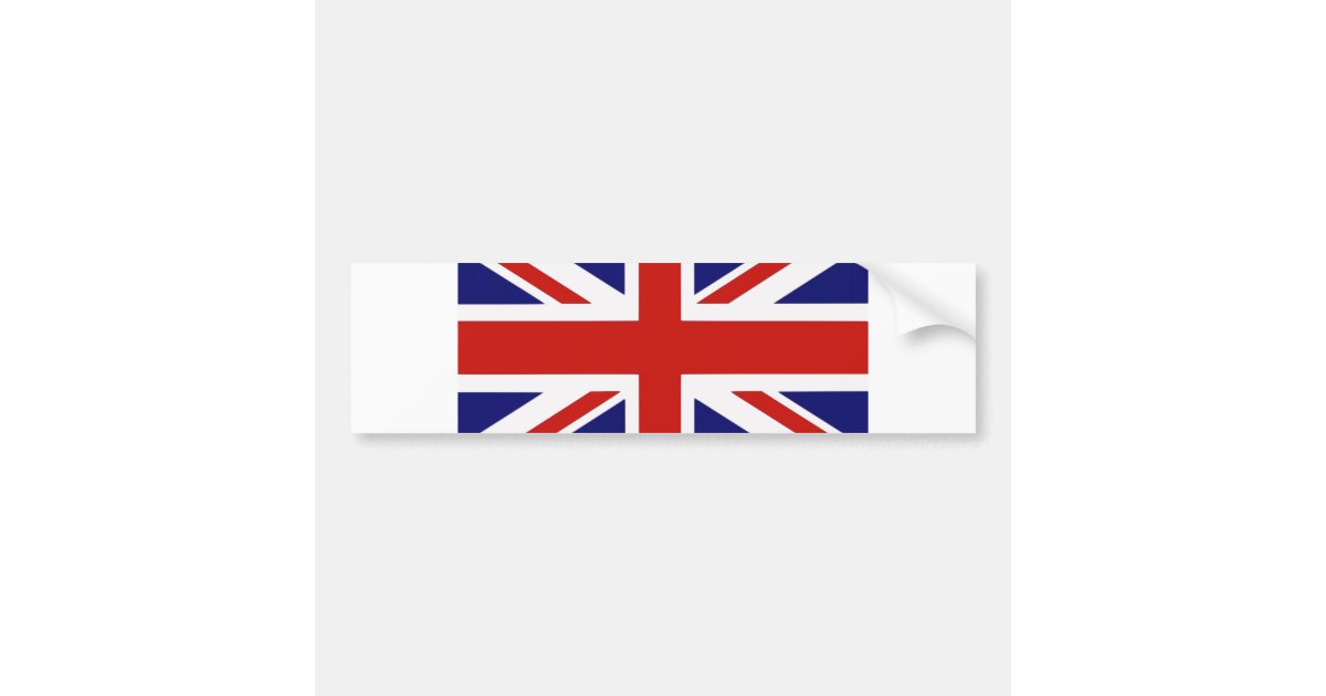 British flag bumper sticker | Zazzle
