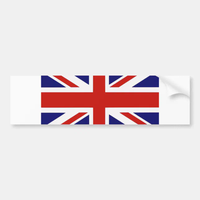 British flag bumper sticker | Zazzle