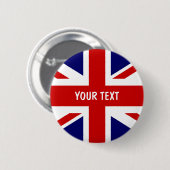 British flag buttons | Personalized Union Jack | Zazzle