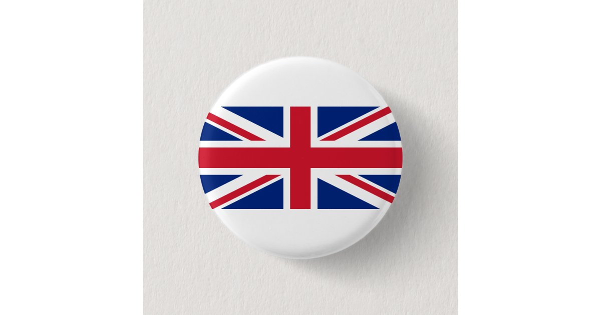 British Flag, Flag of United Kingdom Button | Zazzle