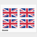 British Flag, Flag of United Kingdom Rectangular Sticker | Zazzle