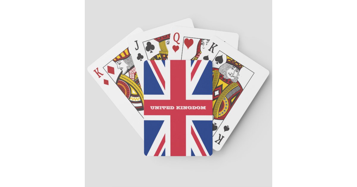 British Flag Games, United Kingdom Playing Cards | Zazzle
