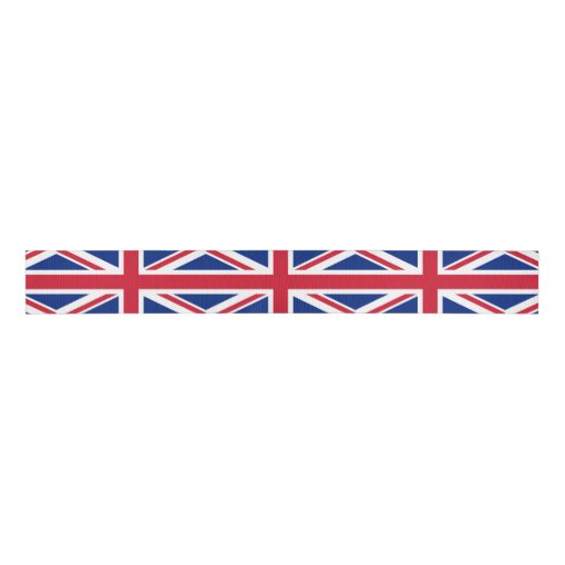 British flag grosgrain ribbon | Zazzle
