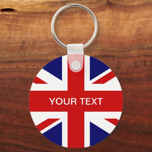 British flag key chain | Union jack design | Zazzle