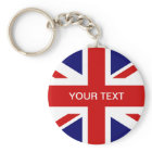 British flag key chain | Union jack design | Zazzle