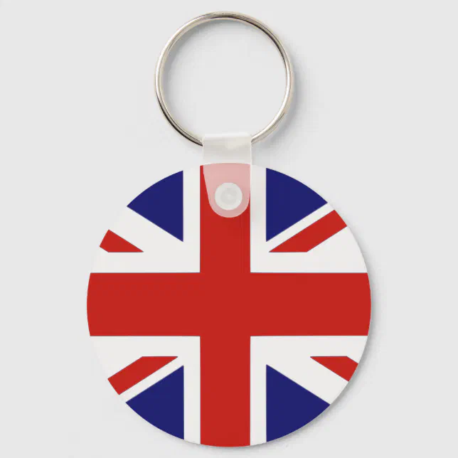 British flag keychain | Zazzle