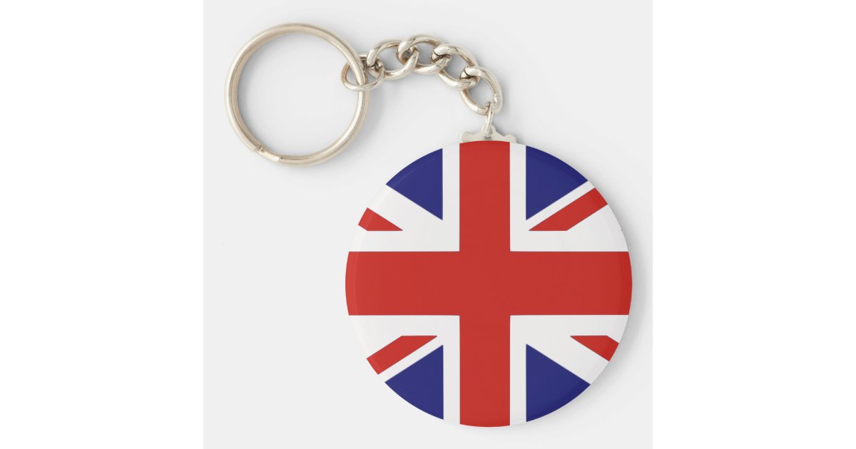 British flag keychain | Zazzle
