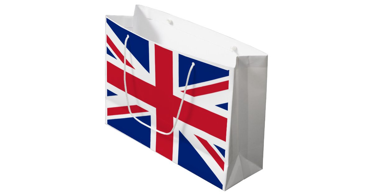 British flag large gift bag | Zazzle