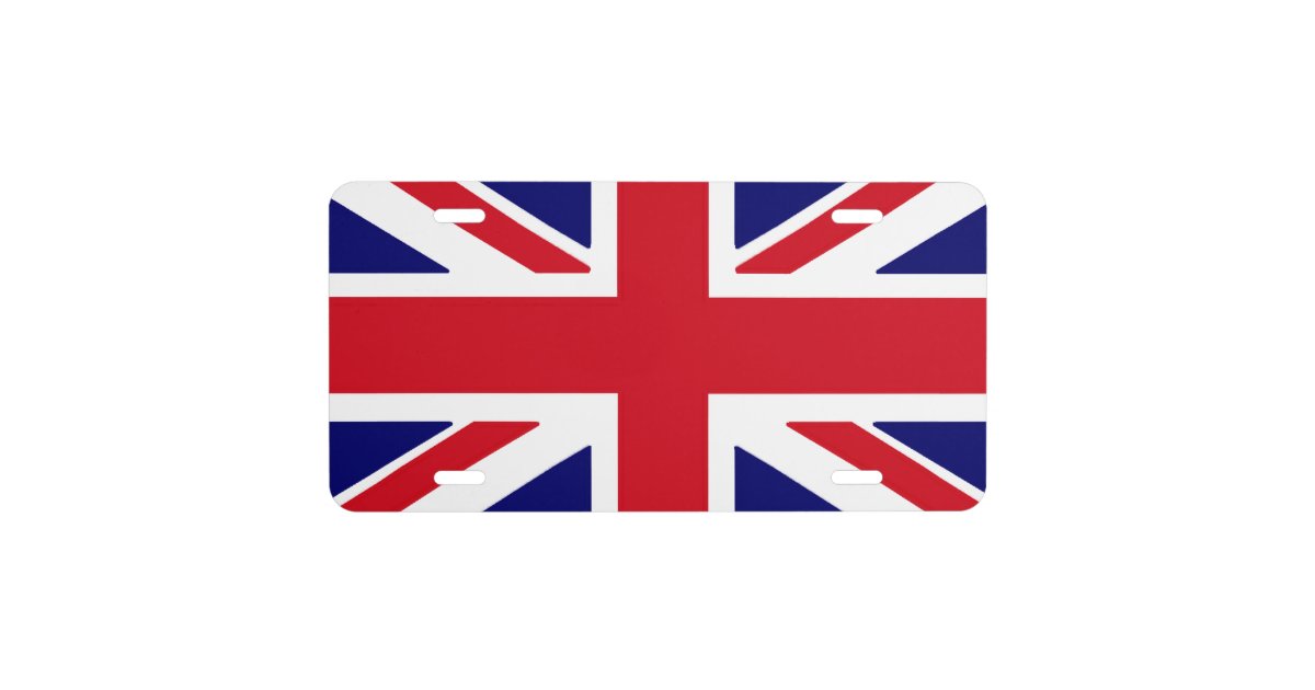 "British Flag" License Plate | Zazzle