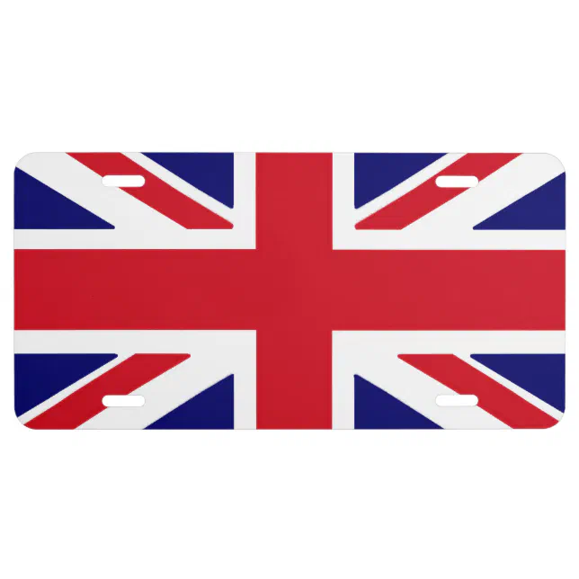 "British Flag" License Plate | Zazzle