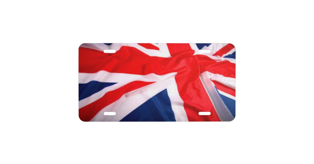 British Flag License Plate | Zazzle
