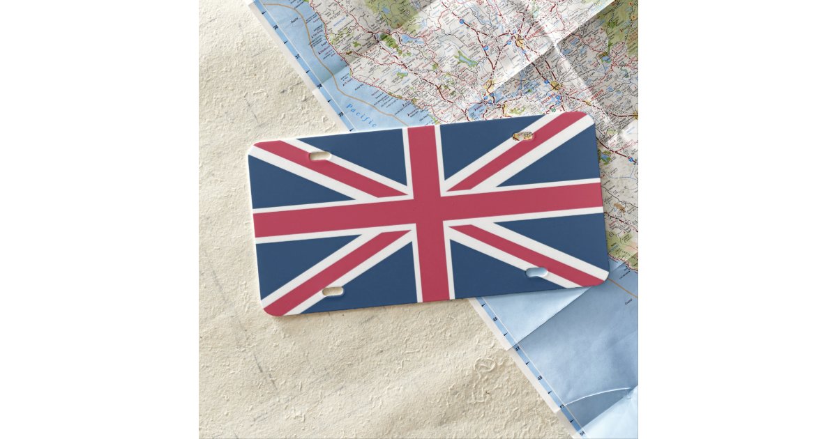 British Flag License Plate | Zazzle
