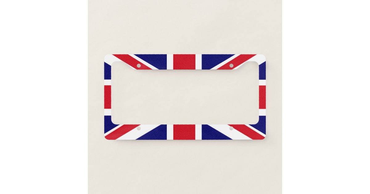 "British Flag" License Plate Frame | Zazzle