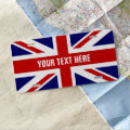 British flag license plate with Union Jack | Zazzle