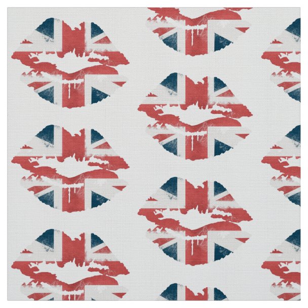 Union Jack British Flag of England Scotland Wales Fabric | Zazzle.com