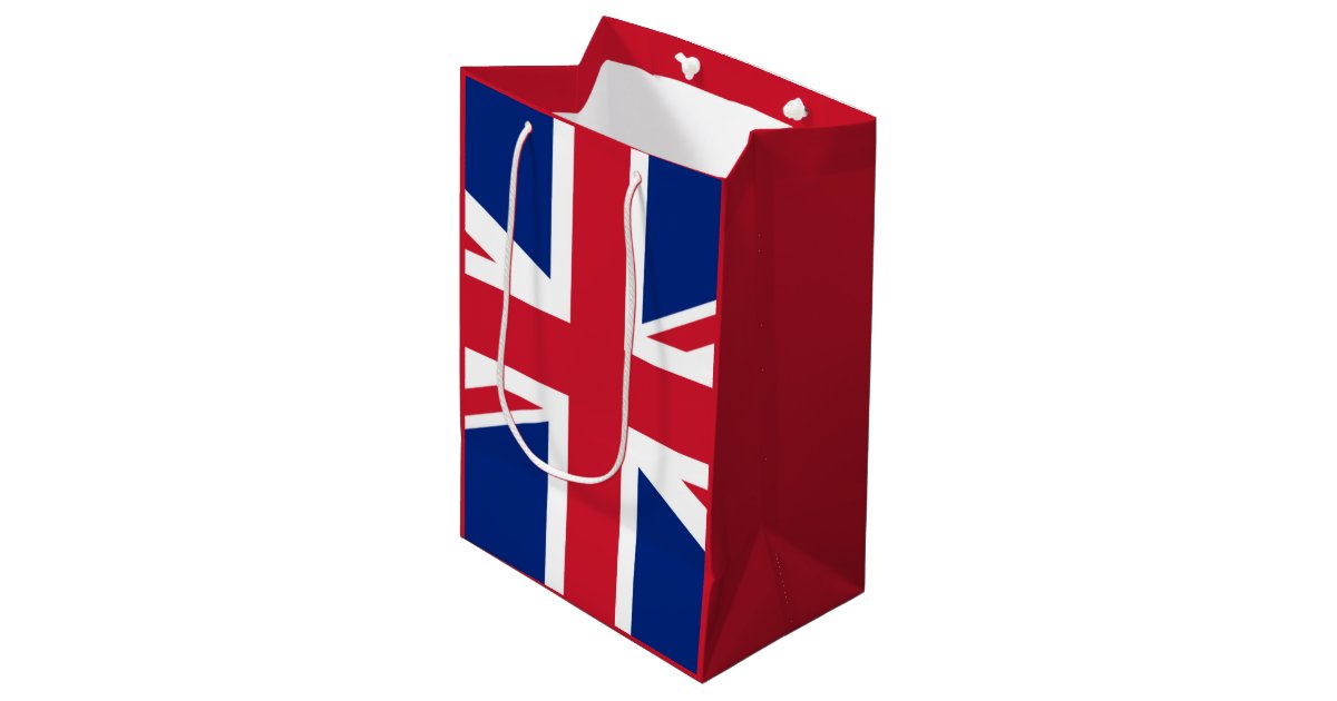 British flag medium gift bag | Zazzle