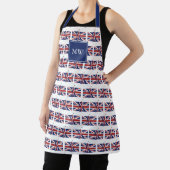 BRITISH FLAG | Monogram | Union Jack Apron | Zazzle