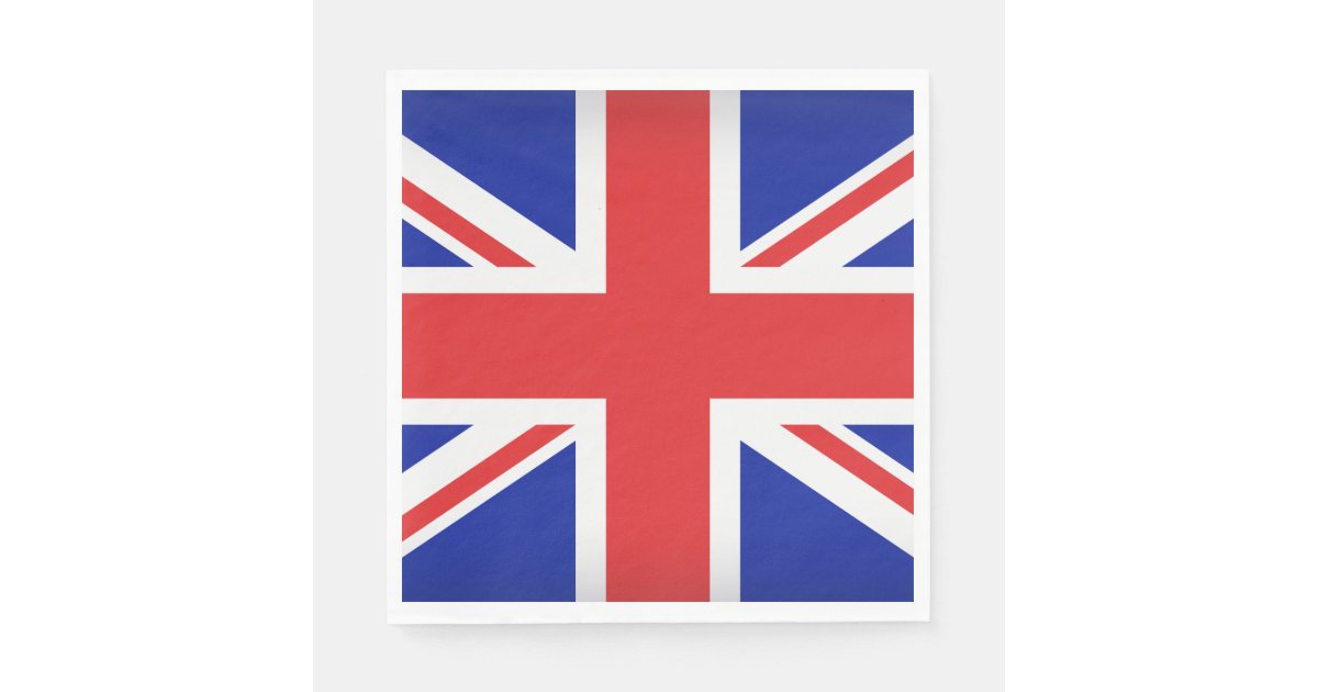 British Flag Paper Napkins | Zazzle