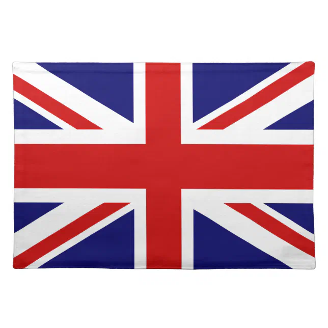 British flag placemats | Union Jack design | Zazzle