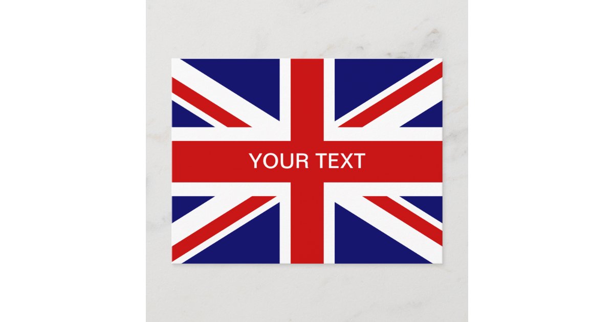 British flag post cards | Union Jack design | Zazzle