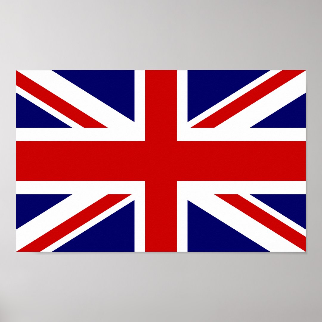 British flag poster | Union jack design | Zazzle