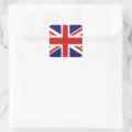 British flag square sticker | Zazzle