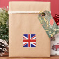 British flag square sticker | Zazzle