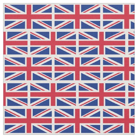 UK United Kingdom British Flag Fabric | Zazzle