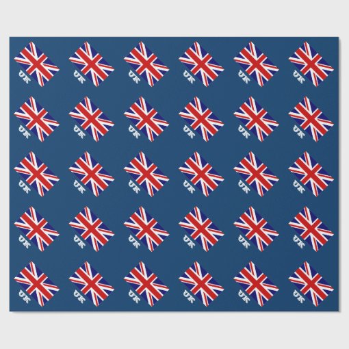 British flag wrapping paper | Union Jack design | Zazzle