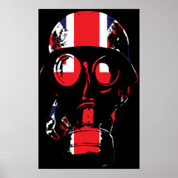 British Gas Mask Poster | Zazzle