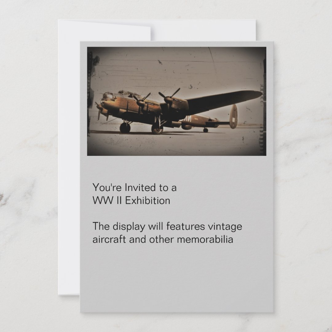 British Heavy Bomber Invitation | Zazzle